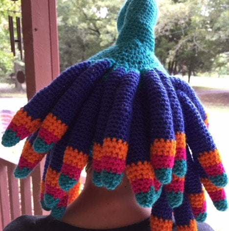Birdbrain Peacock Hat: Crochet Peacock Hat Pattern – Sharpin Designs